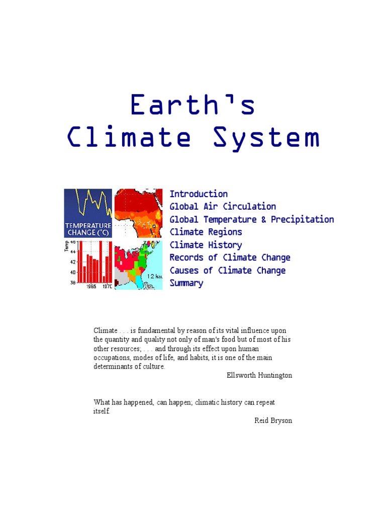Understanding Earth's Climate System | PDF | Atmospheric Circulation ...