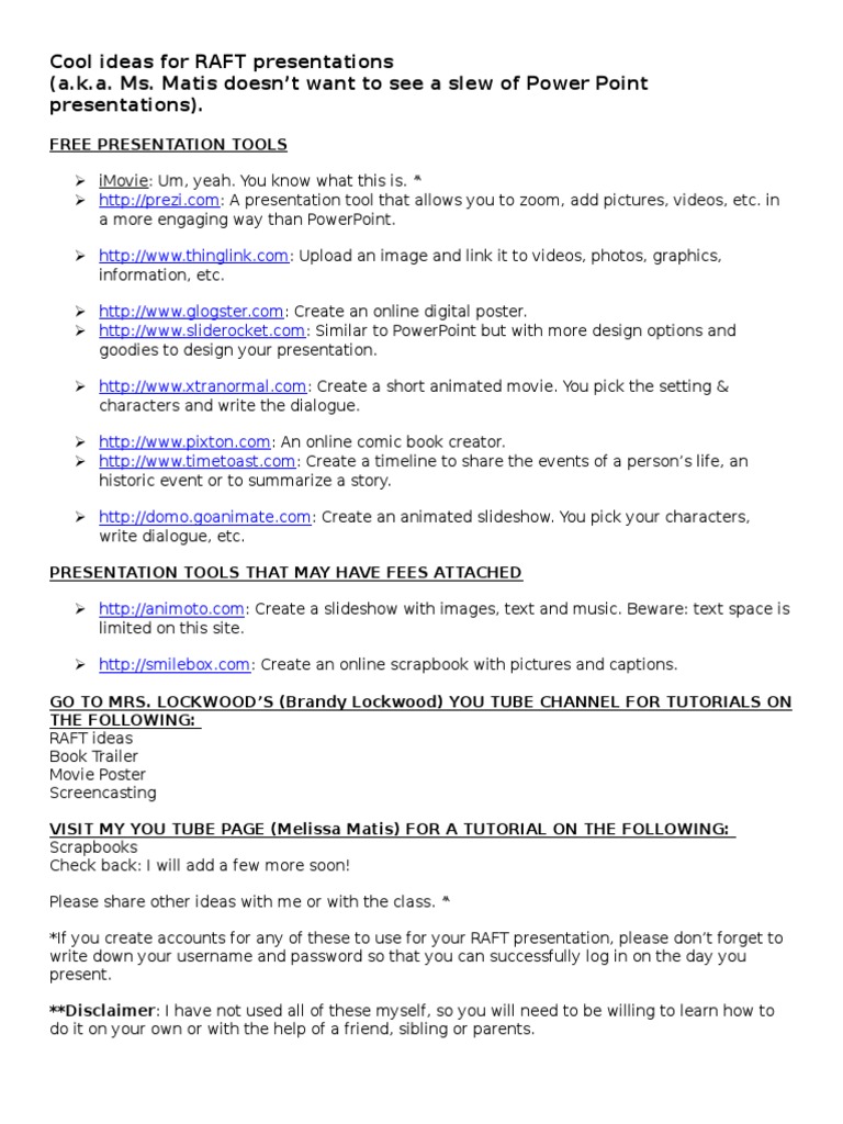 Web 2 0 Presentation Tools | PDF