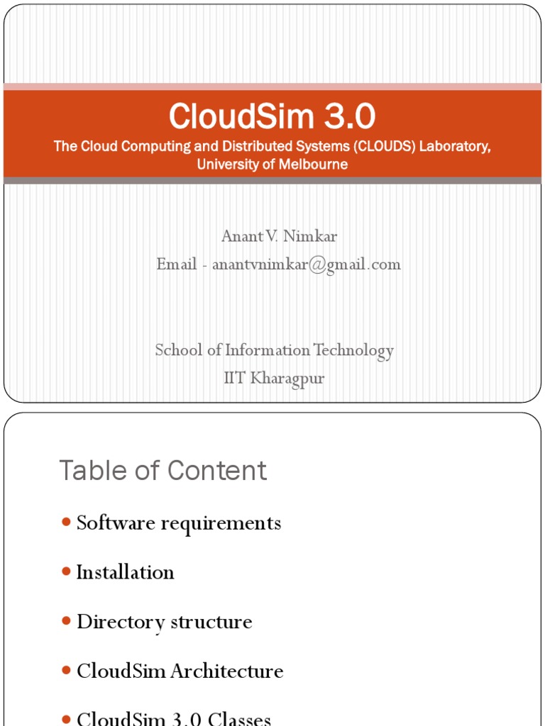 CloudSim 3.0 Setup Guide | PDF | Art | Technology & Engineering