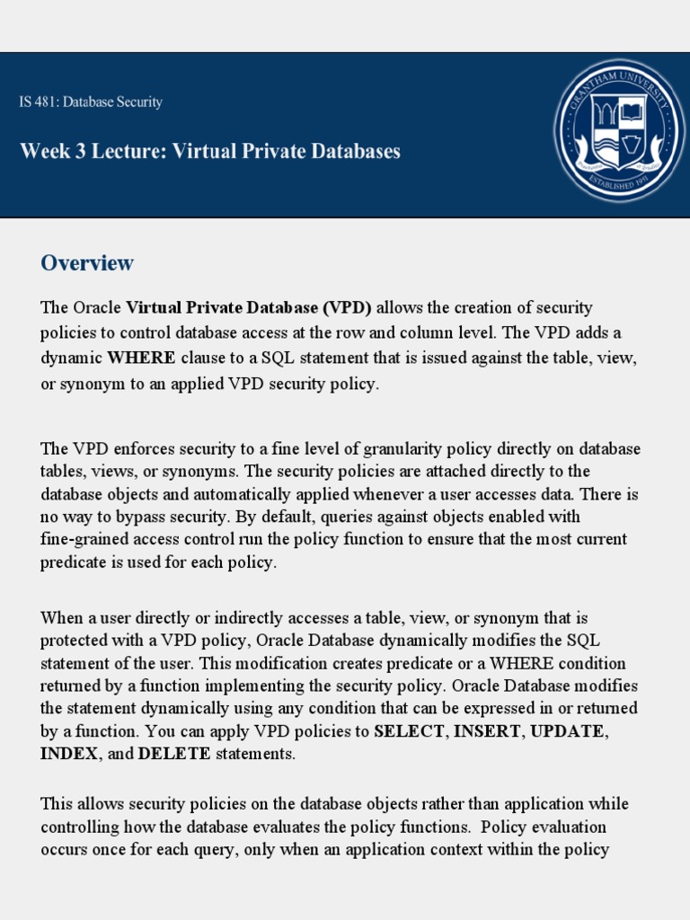 IS481 Week 4 Lecture For BB | PDF