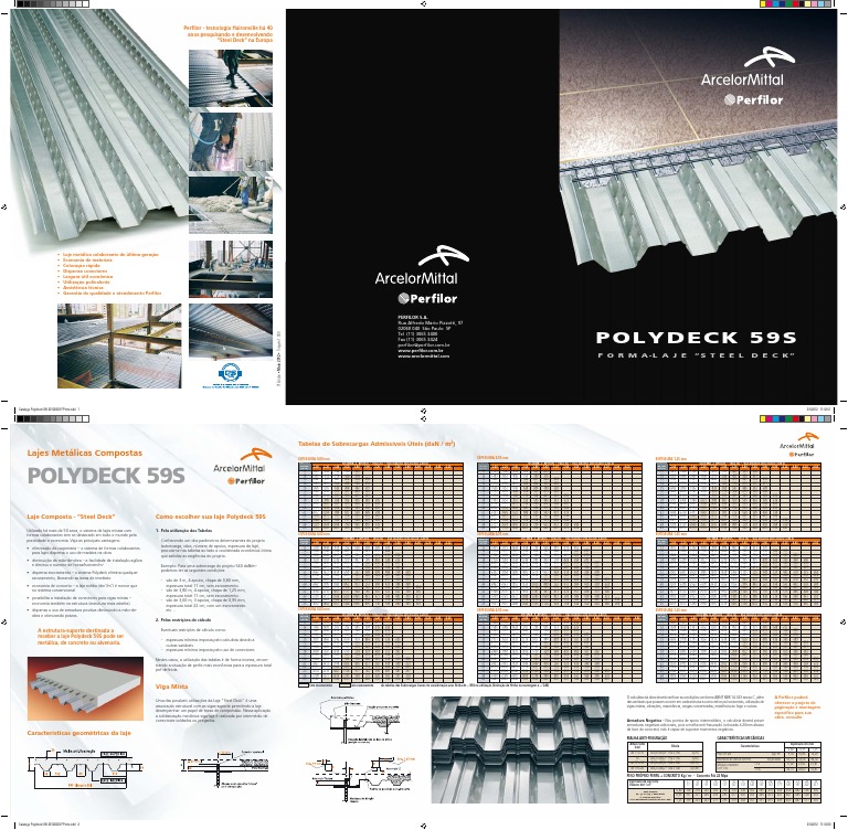 Catalogo Polydeck 59S PDF | PDF | Economia | Engenharia Civil