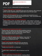 Most Common Computer Problems and Solution | PDF