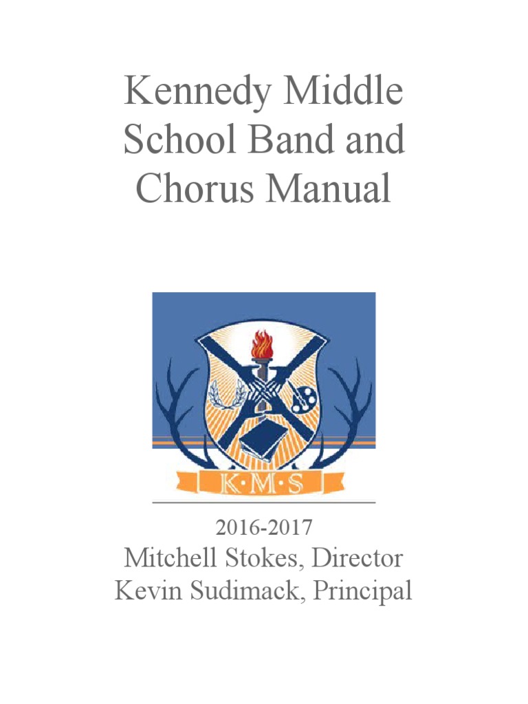 Kennedy Middle School Band and Chorus Manual | PDF | Musical ...