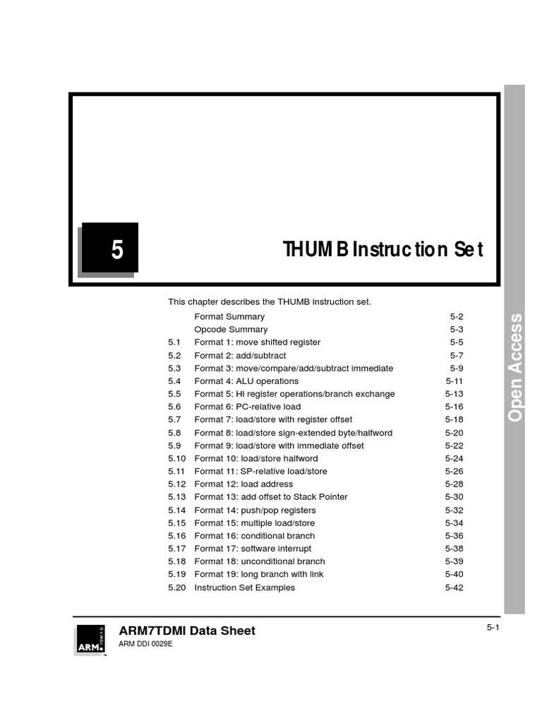 ARM7 TDMI Manual Pt3 | PDF | Instruction Set | Arm Architecture