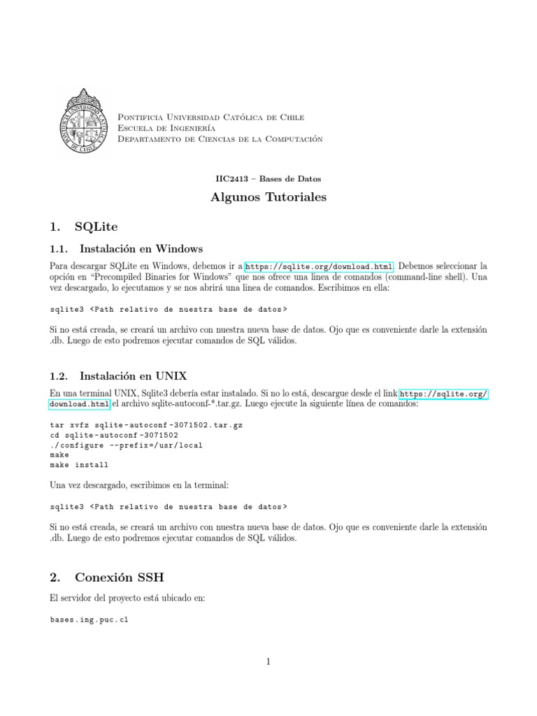 Tutorial SQLite y Servidor | PDF | Contraseña | Servidor (Computación)