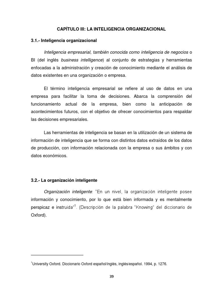 La Inteligencia Organizacional Choo - Saber Ucv | PDF | Toma de decisiones | Información