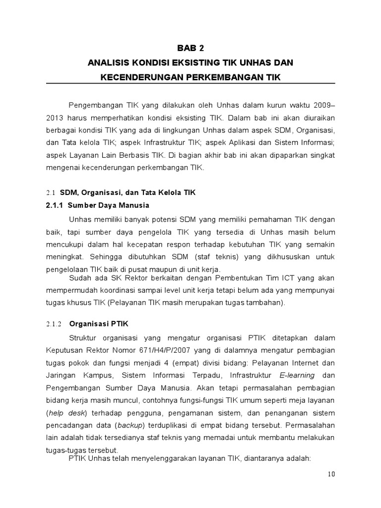 Kondisi Eksisting TIK Polindra | PDF