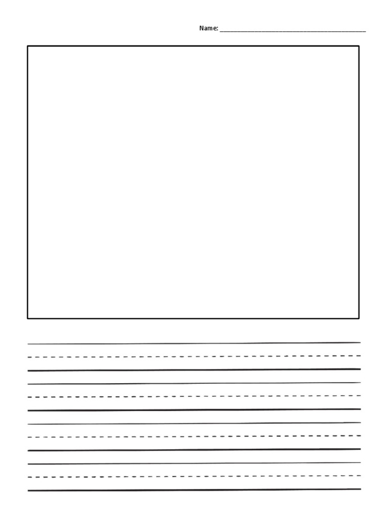 Kindergarten Writing Paper | PDF