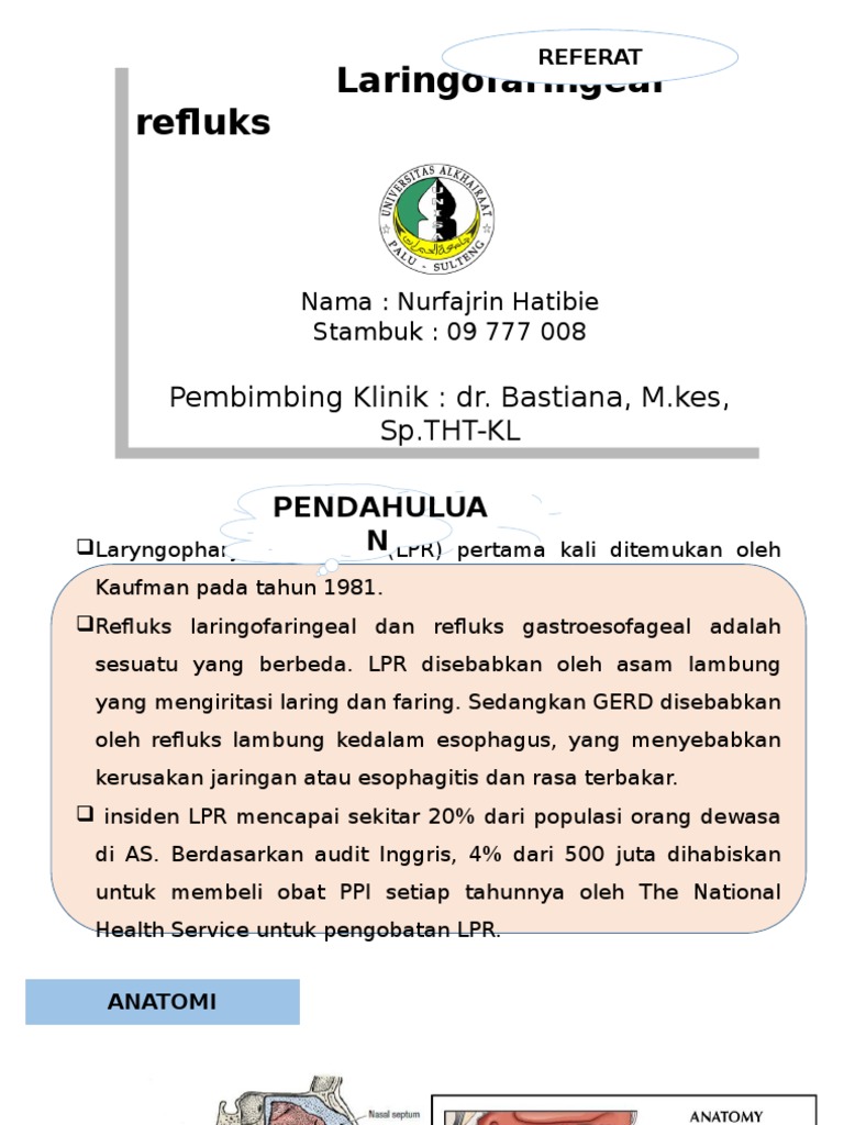 Pengobatan Laringofaringeal Refluks | PDF
