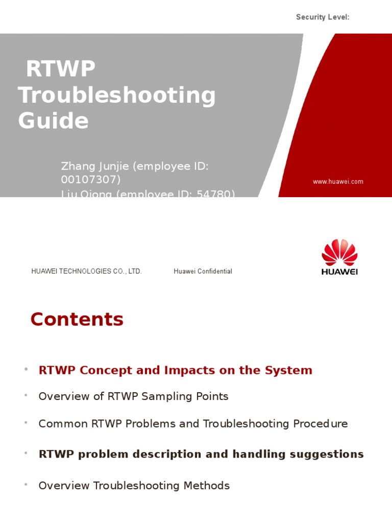 RTWP Troubleshooting | PDF | High Speed Packet Access ...