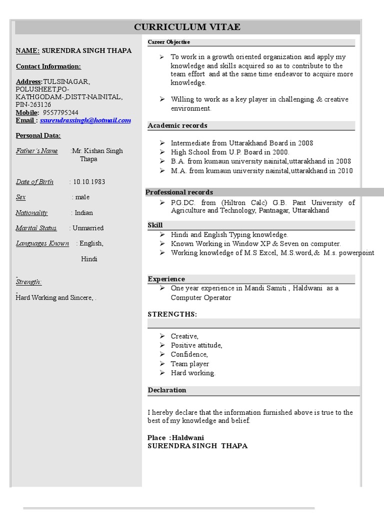 Surendra Resume | PDF