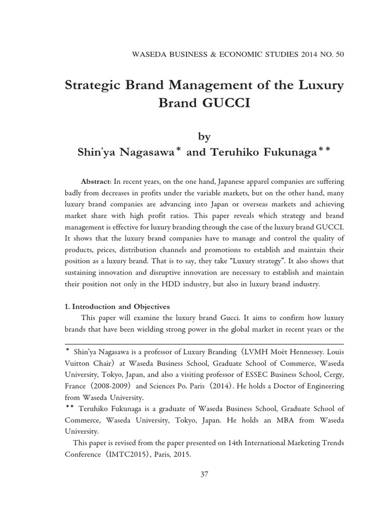 Gucci | PDF | Luxury Goods | Disruptive Innovation