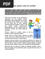 Sesion Leemos Los Pasos para Elaborar Una Cometa | PDF | Aprendizaje | Cometa