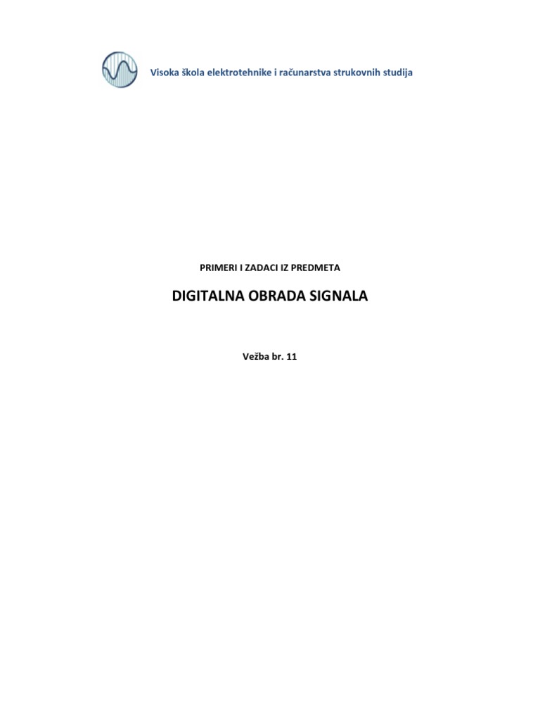 Matlab 11 Vezba PDF | PDF