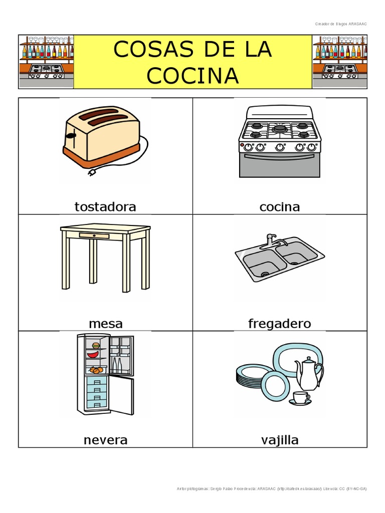 Bingo Cosas de La Cocina | PDF