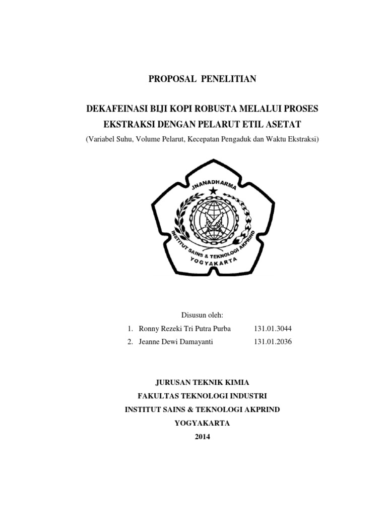 Proposal Penelitian Jeanne DD Dan Ronny RTPP | PDF