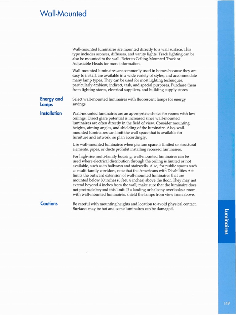 075 Wall Mounted | PDF | Fluorescent Lamp | Lighting