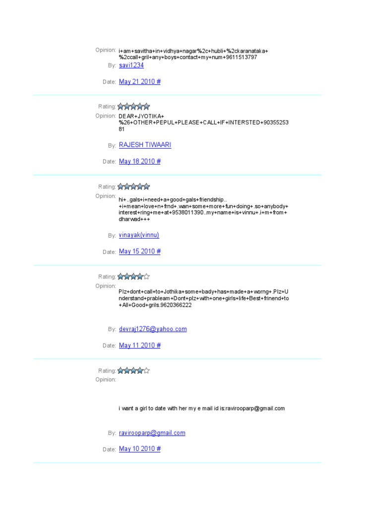 Phone Numbers | PDF