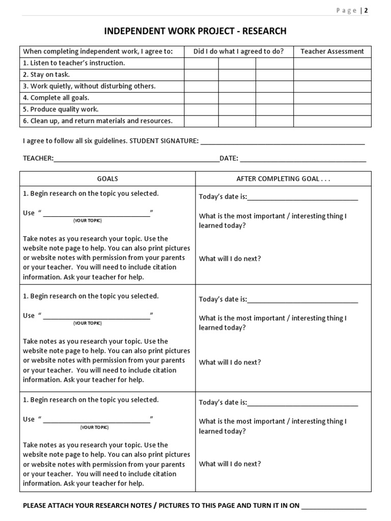 Independent Research Project Guidelines | PDF | Career & Growth | Art
