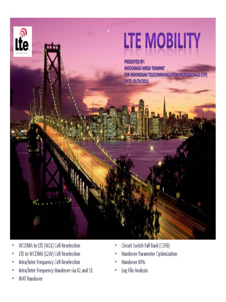 LTE Mobility PDF | PDF | Ip Multimedia Subsystem | Lte (Telecommunication)