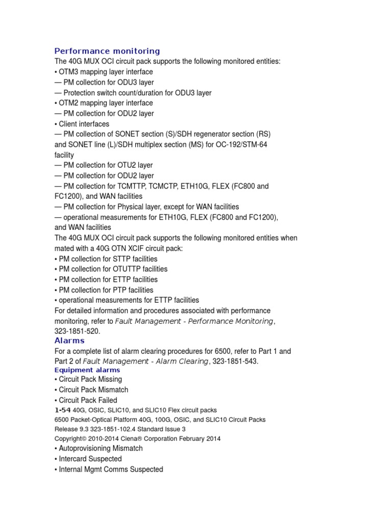 Ciena | PDF | Communications Protocols | Computer Engineering