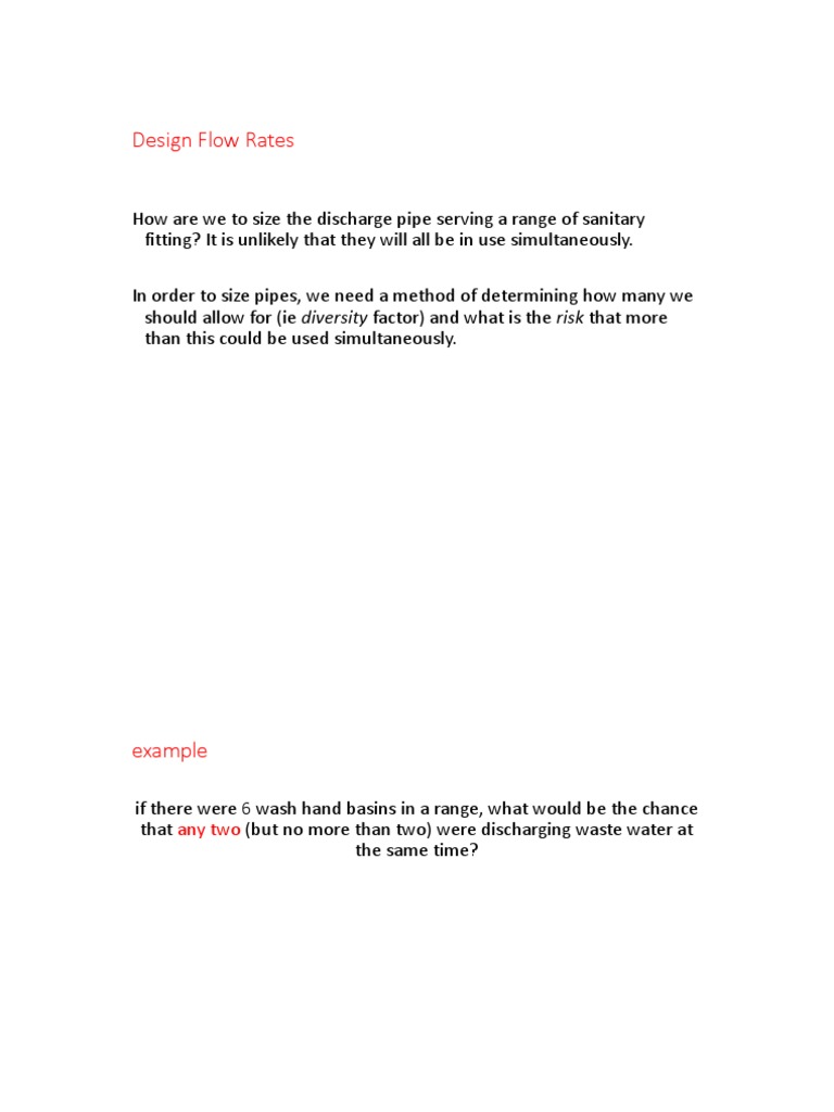 Sizing Sanitary Pipework Flow Rates | PDF | Drainage Basin | Pipe ...