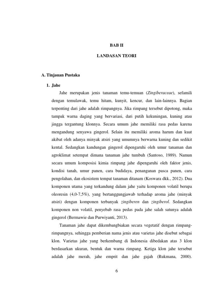 Ampas Jahe h0911064 - Bab2 | PDF