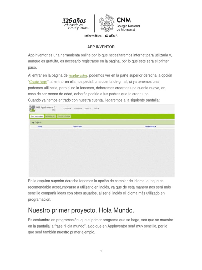 App Inventor 1 Clase | PDF | Código QR | Aplicación movil