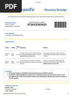 Cebu Pacific Flight Itinerary Sample | PDF | Aviation | Business