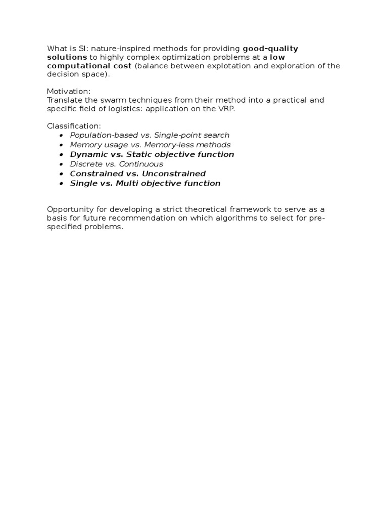 Solutions To Highly Complex Optimization Problems at A Low ...