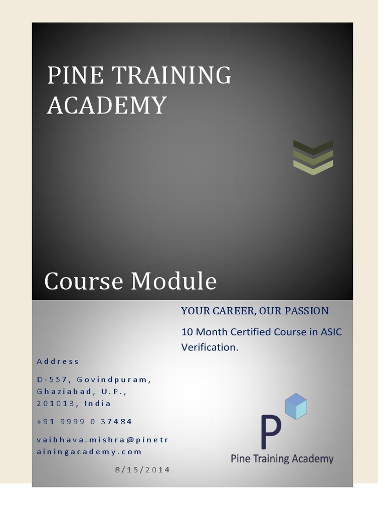 Course Module ASIC Verification | PDF | Hardware Description Language ...