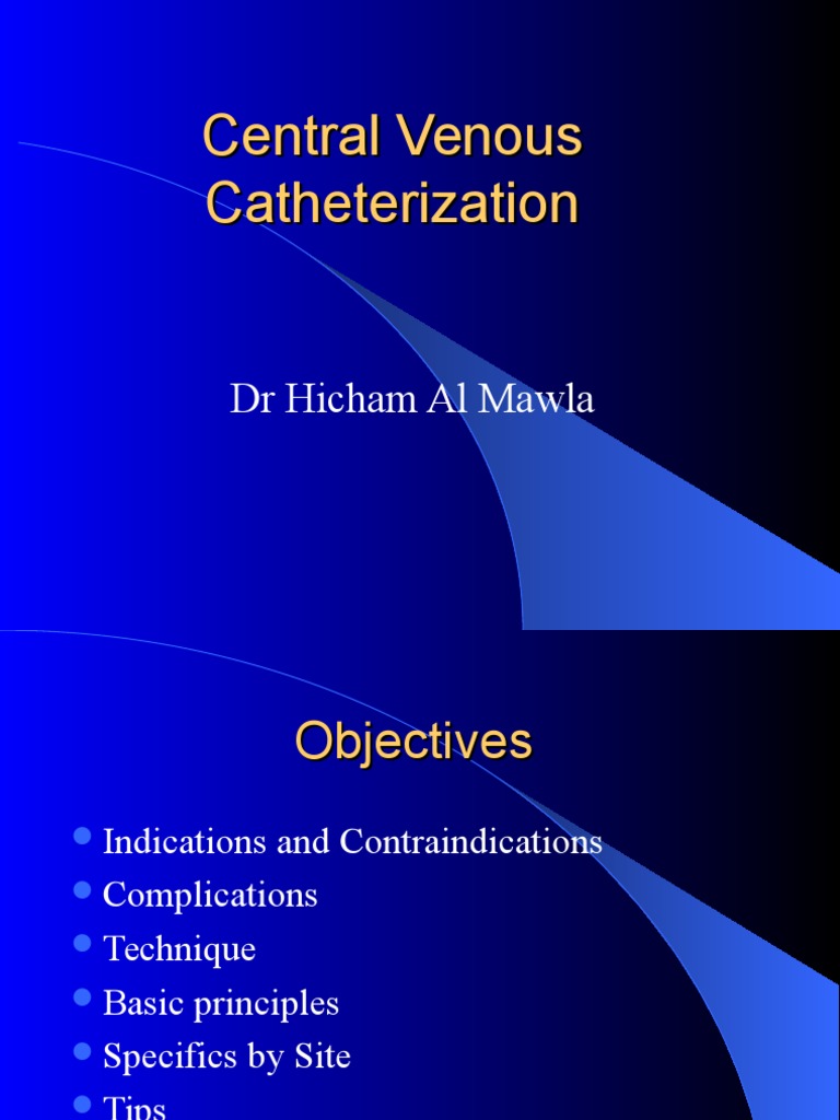 Central Venous Catheterization | PDF | Catheter | Intravenous Therapy
