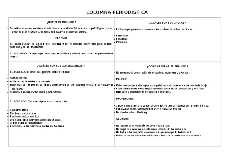 Columna Periodistica | PDF