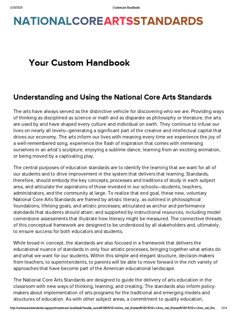 5th Grade Music Standards | PDF