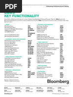 Bloomberg Cheat Sheets | PDF | Mortgage Backed Security | Bonds (Finance)
