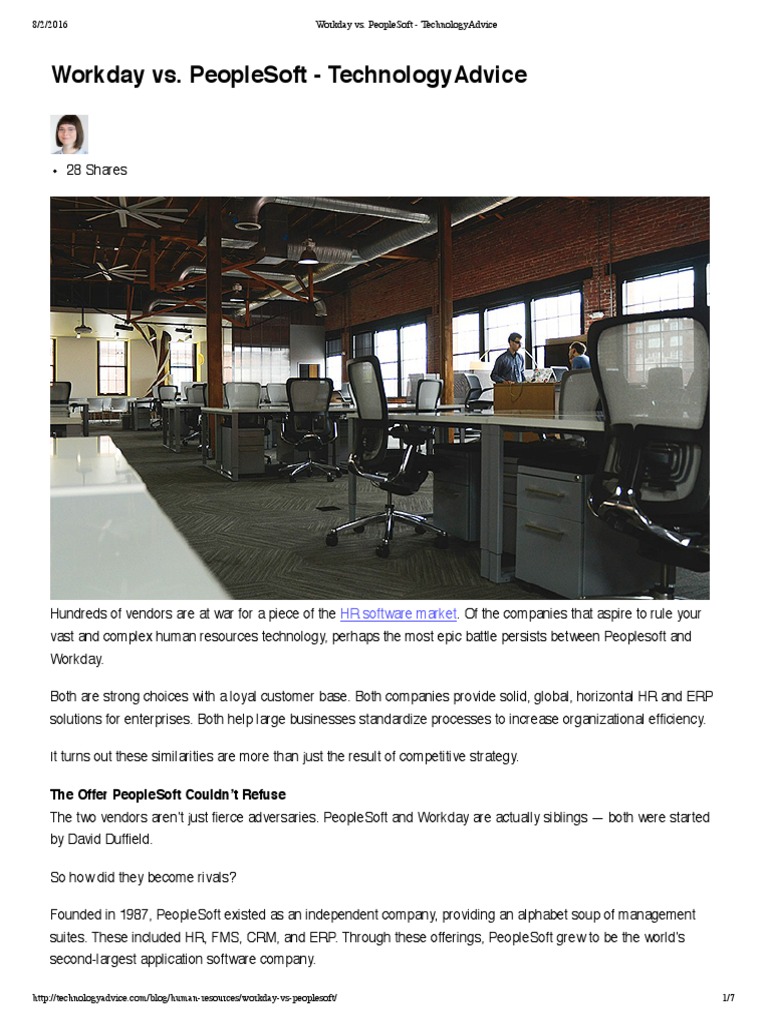 Workday Vs PeopleSoft | Download Free PDF | Cloud Computing | Customer ...