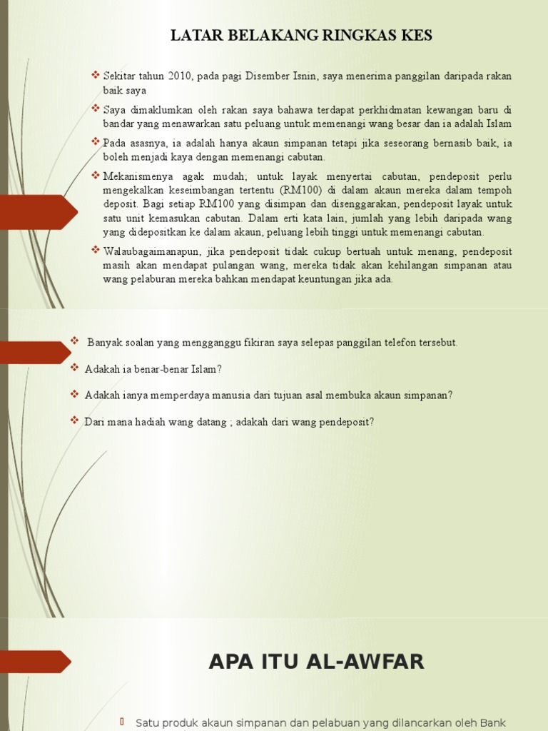 Al Awfar Slide | PDF