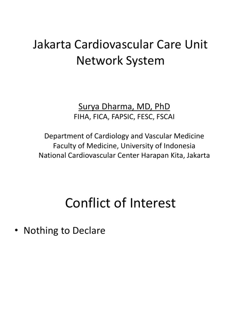 Jakarta Cardiovascular Care Unit Network System PDF | PDF | Myocardial ...