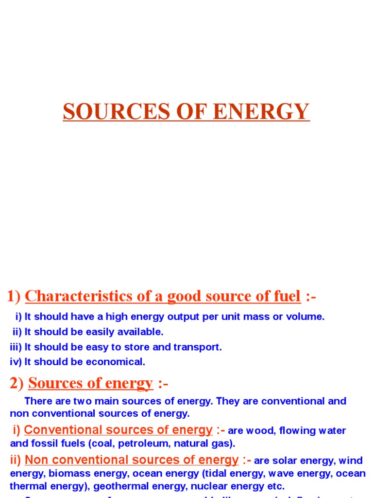 Sources of Energy | PDF | Business