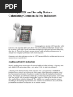 OSHA Safety Rate Calculations Guide | PDF | Occupational Safety And ...