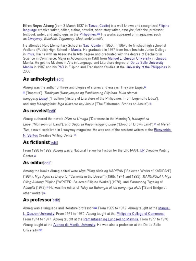 Filipino Writers | PDF | Philippines