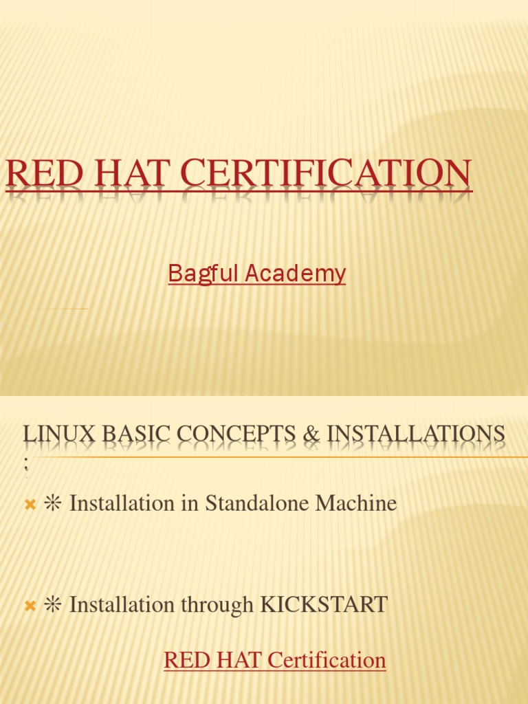 Red Hat Certification Course Overview | PDF | Art