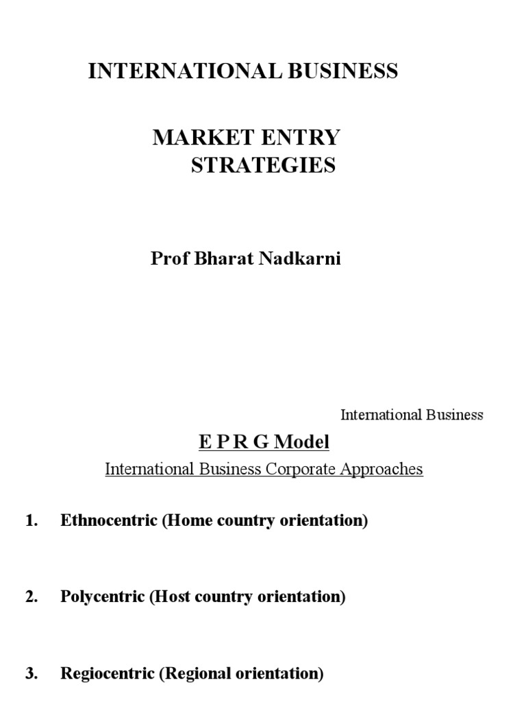 03 Intl Biz Entry Strategy Sess 5 & 6 | PDF | Joint Venture | Takeover