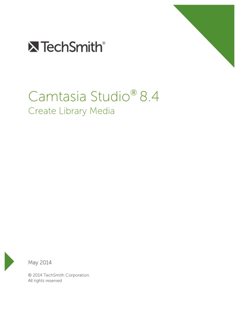 Create Camtasia Studio 8.4 Library Media PDF | PDF | Computer File ...