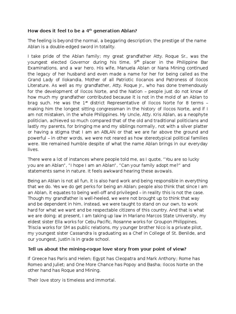 Being An Ablan | PDF