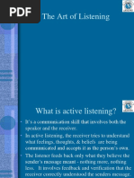 Active Listening Techniques Handout | PDF | Body Language | Communication