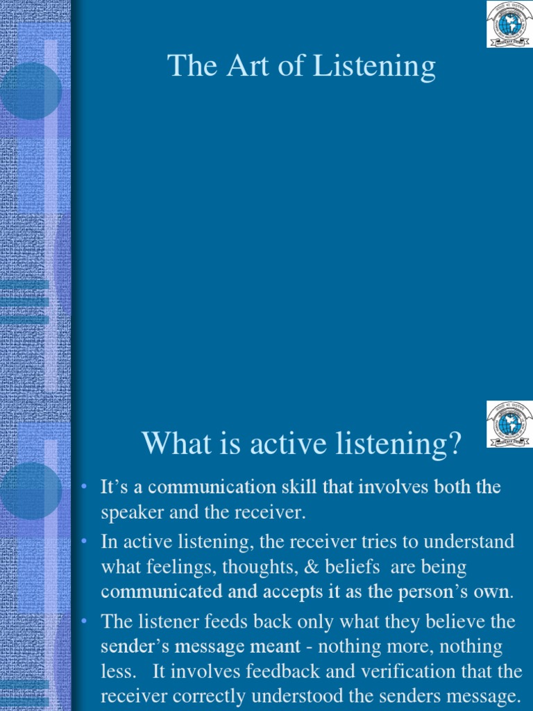 The Art of Active Listening: A Guide to Effective Communication Through ...