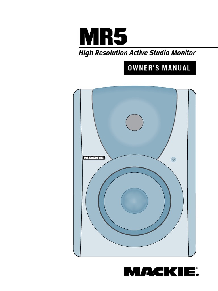 Mr5 Manual | PDF | Loudspeaker | Electrical Connector