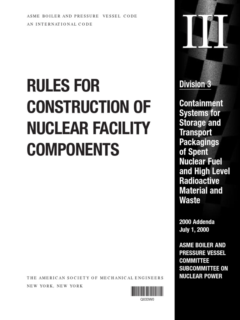 Asme Sec Iii D 3 | PDF | Welding | Construction