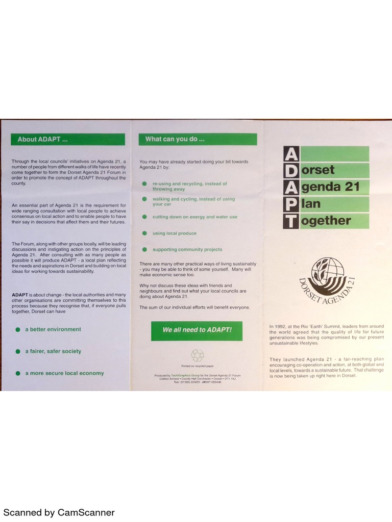 Agenda 21 Leaflet 1992 | PDF